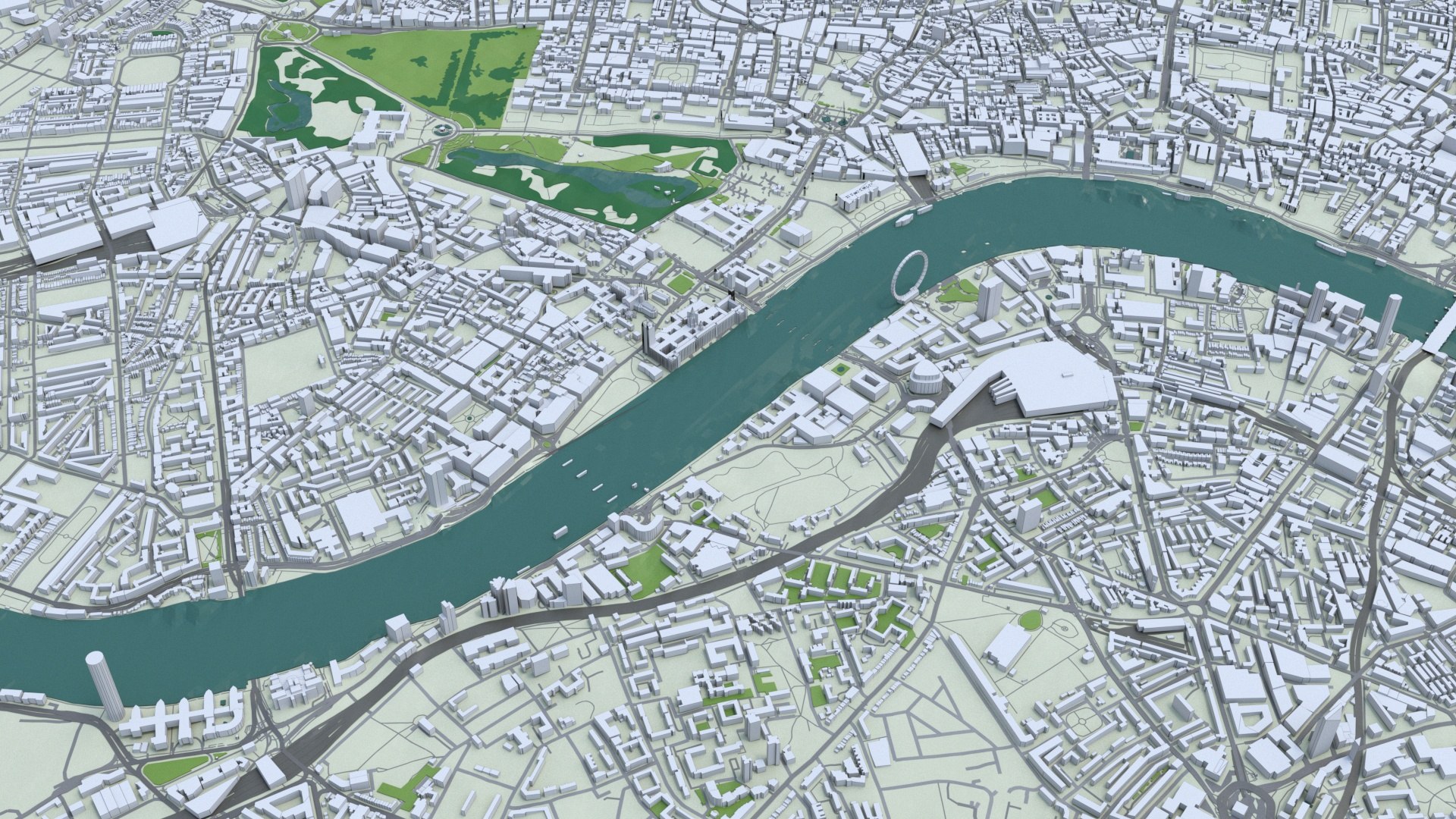 London city terrain model - TurboSquid 1397680