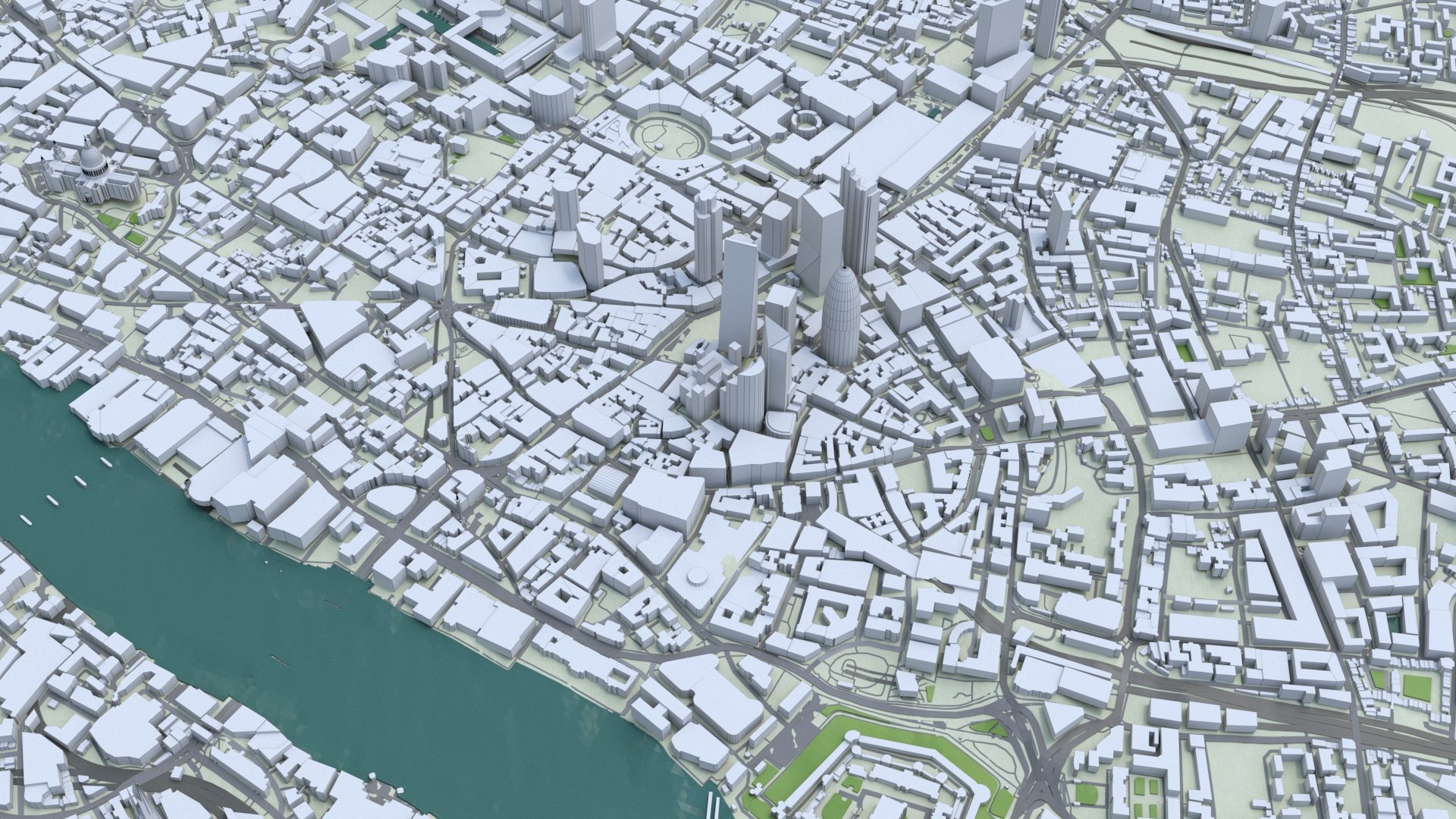 London city terrain model - TurboSquid 1397680