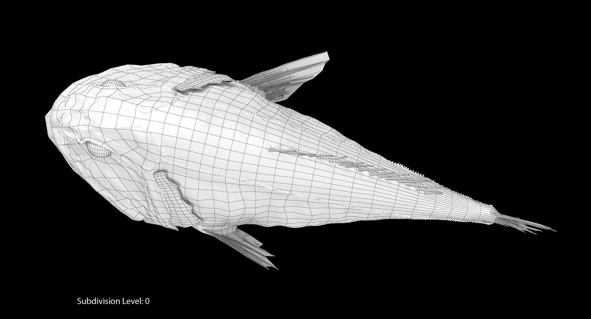 Fangtooth Fish 3d Model