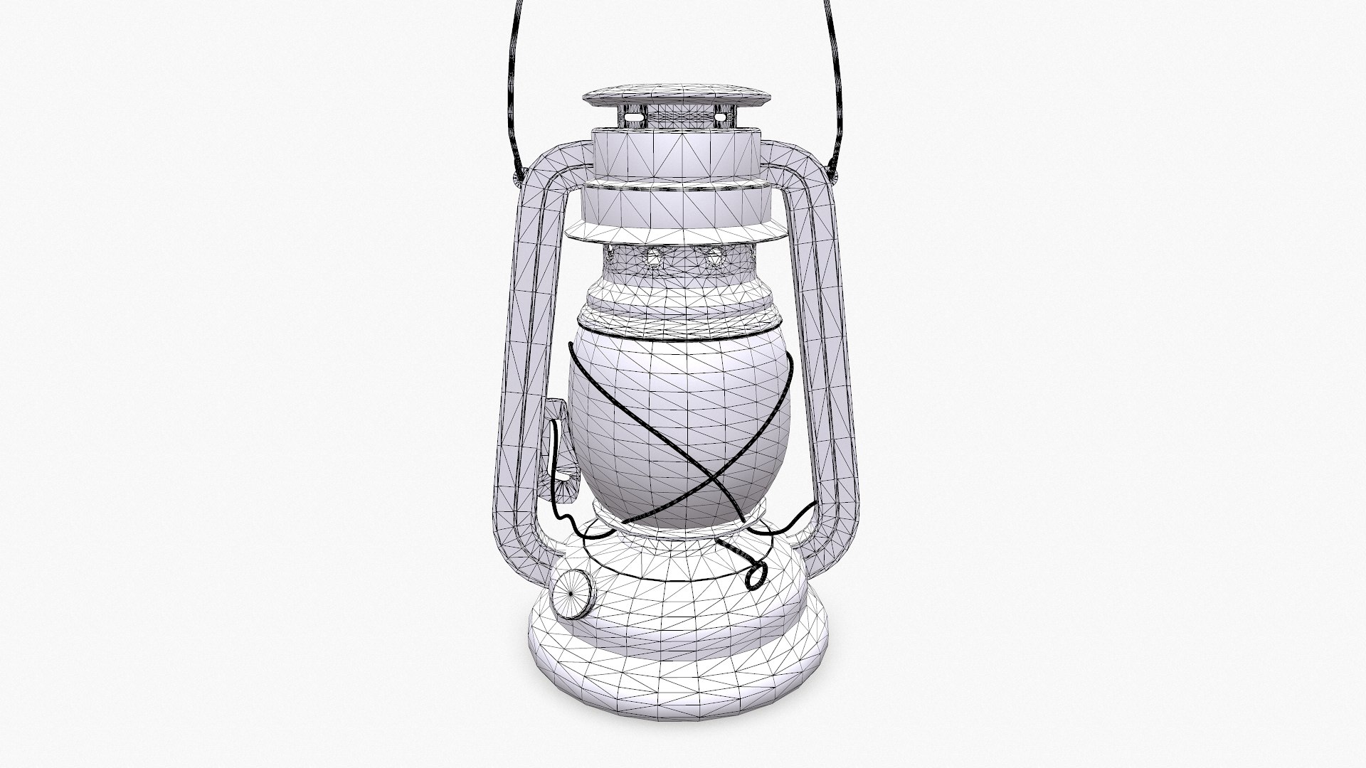 3D Old Lantern PBR Model - TurboSquid 2112625