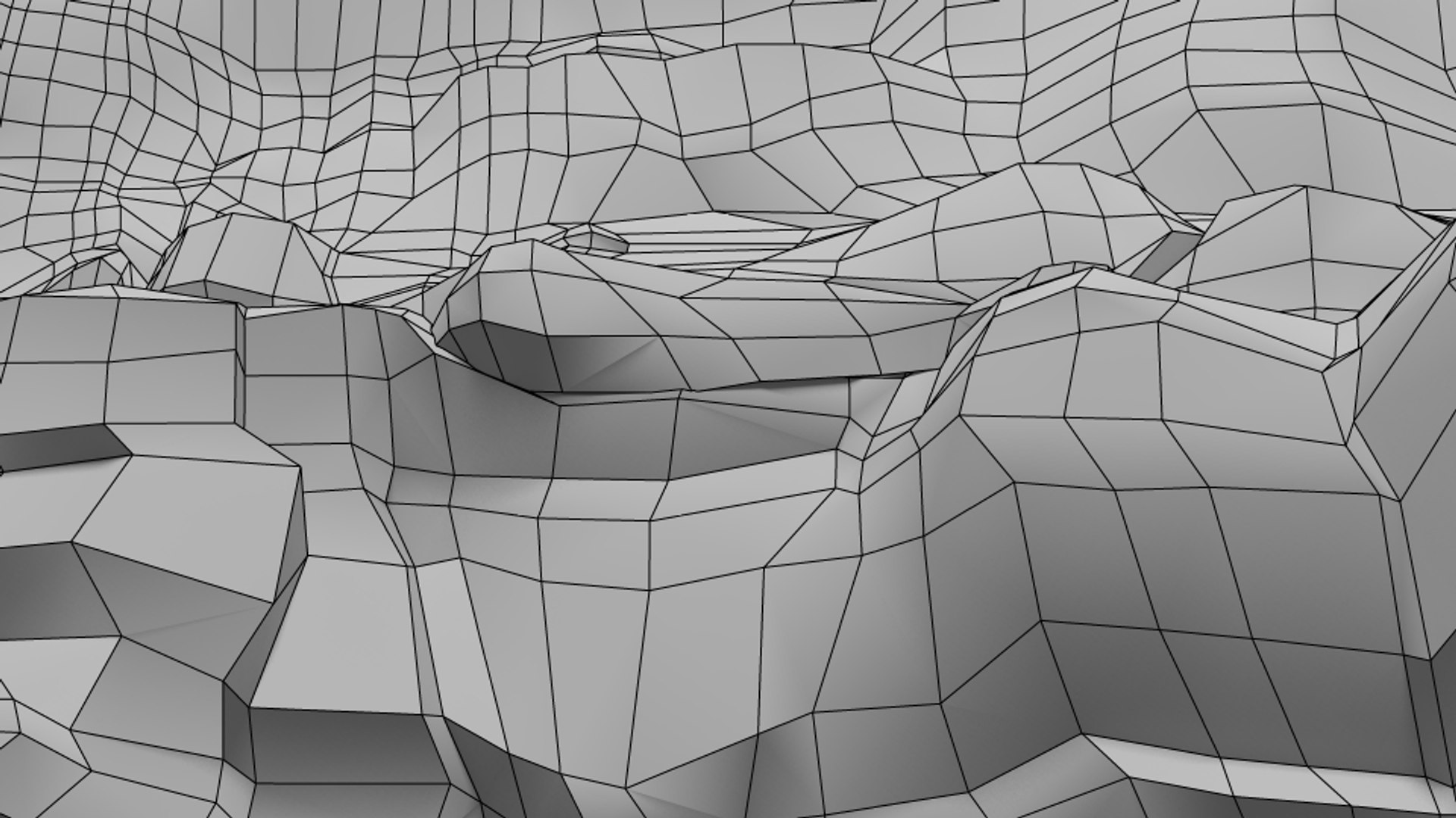 Rock Waterfall 3d Model