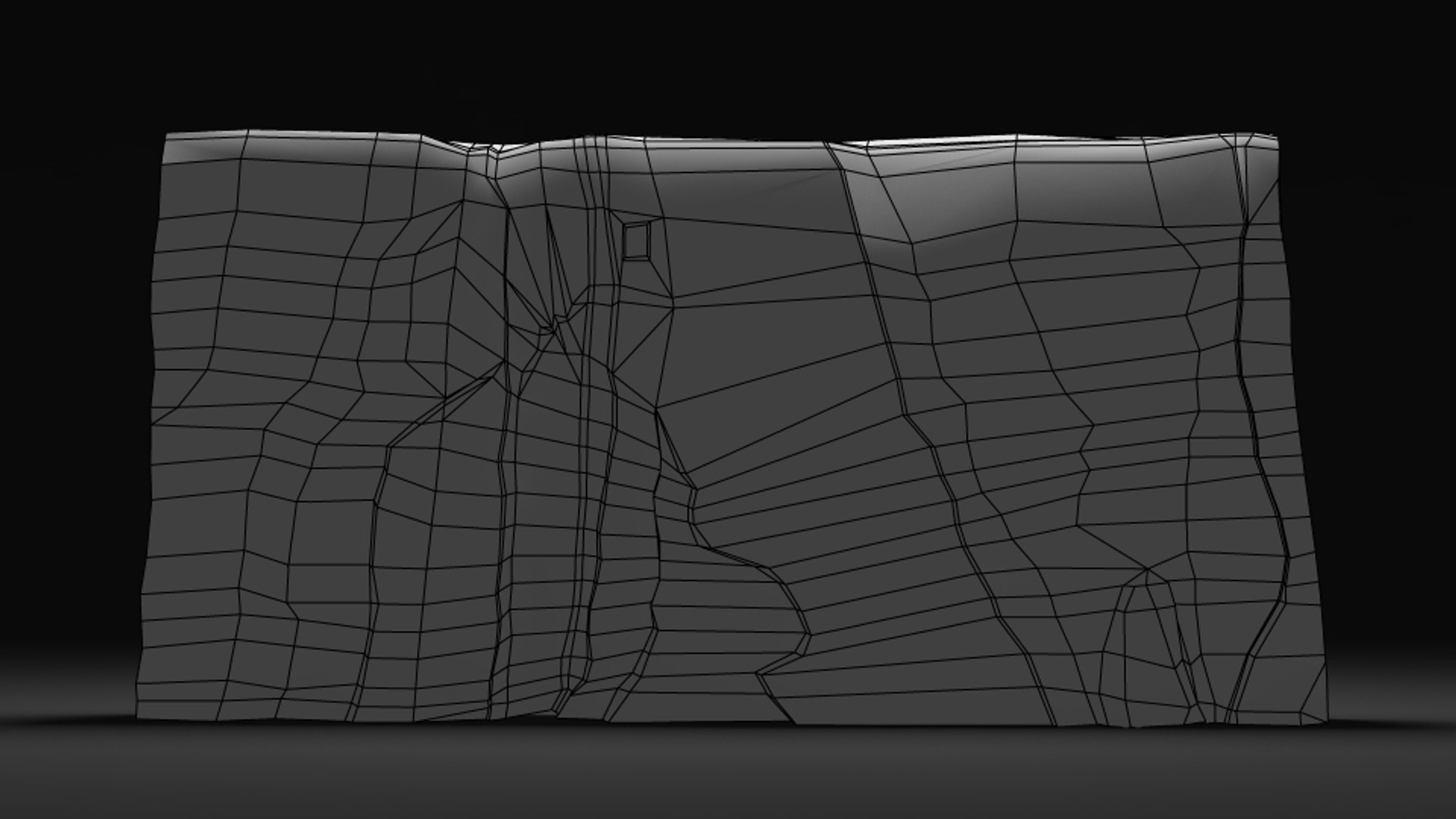 rock waterfall 3d model