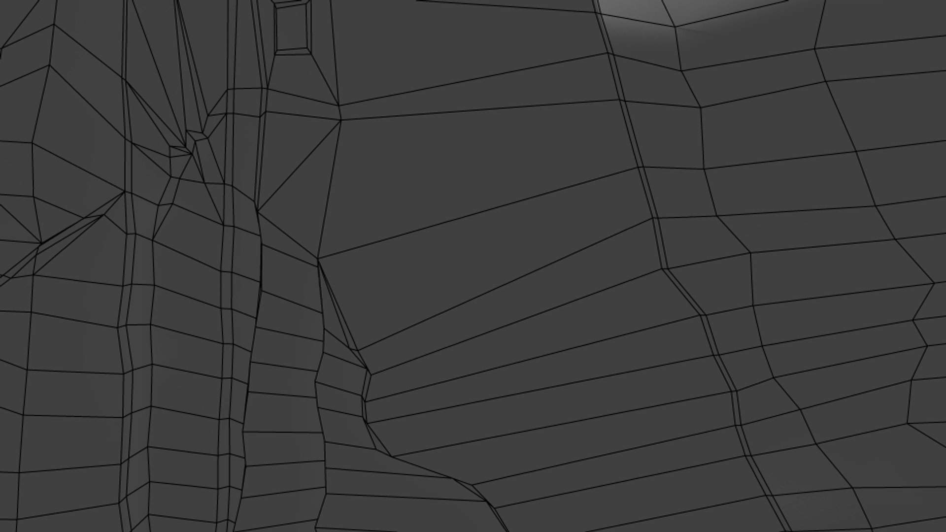 rock waterfall 3d model