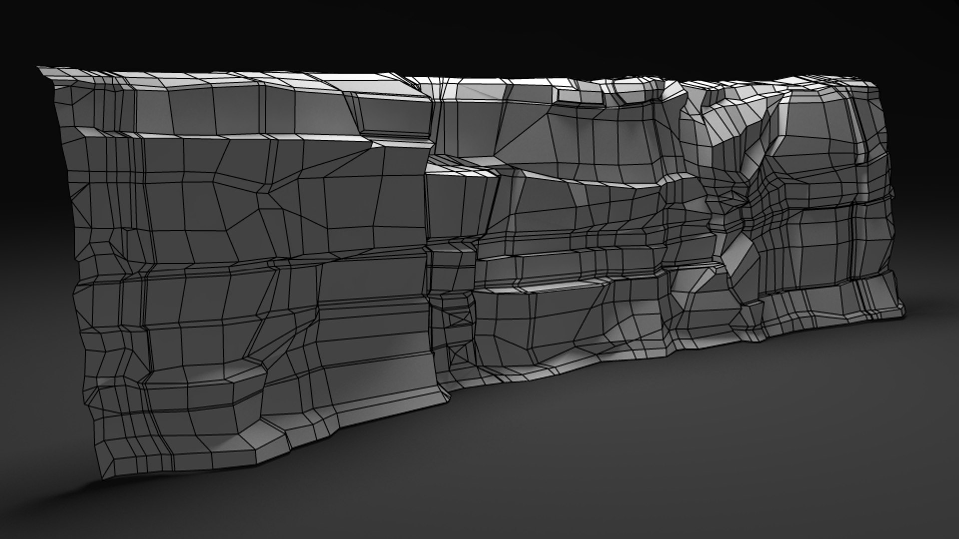 Rock Waterfall 3d Model