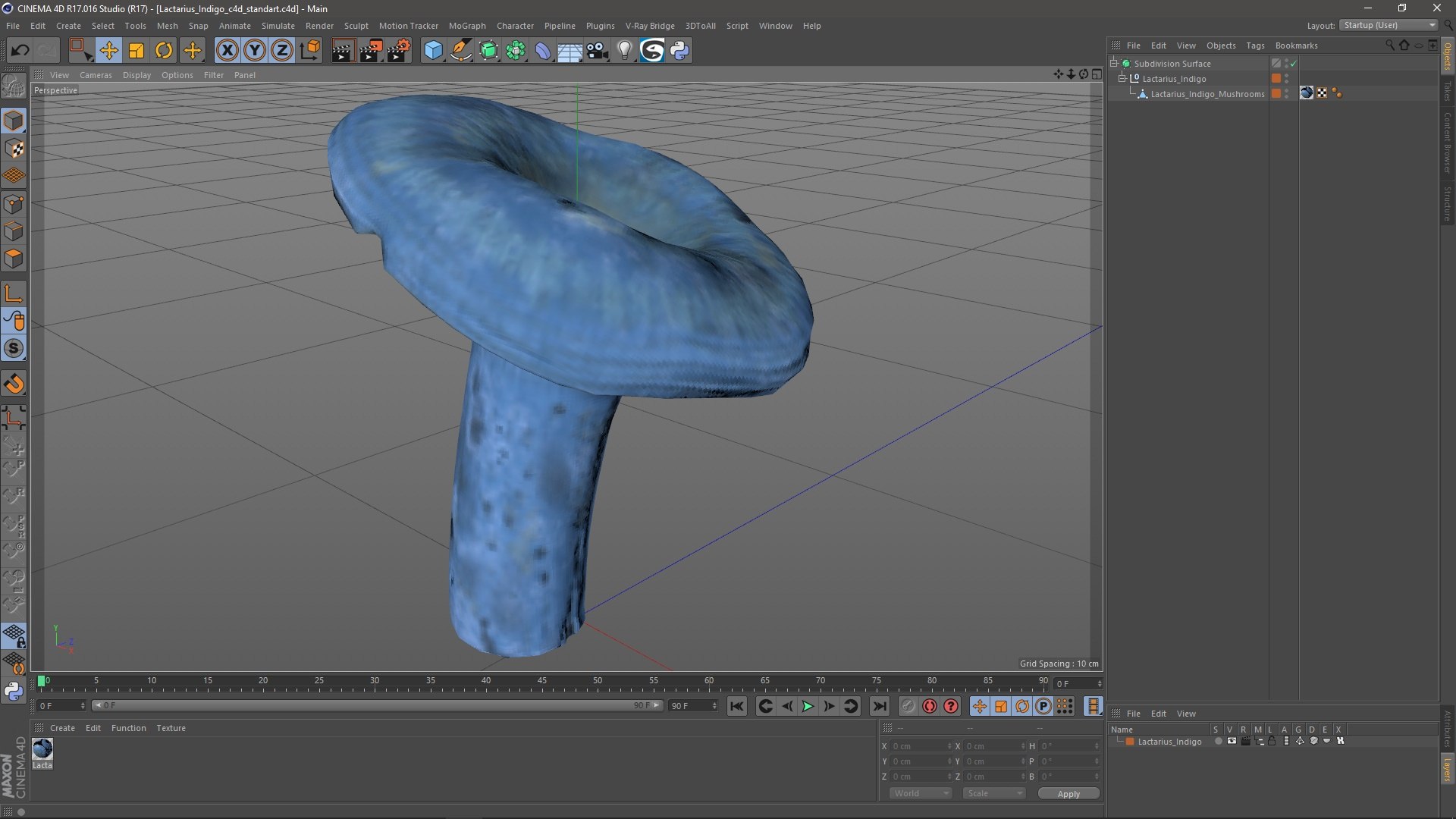 Lactarius Indigo 3D Model - TurboSquid 2215803