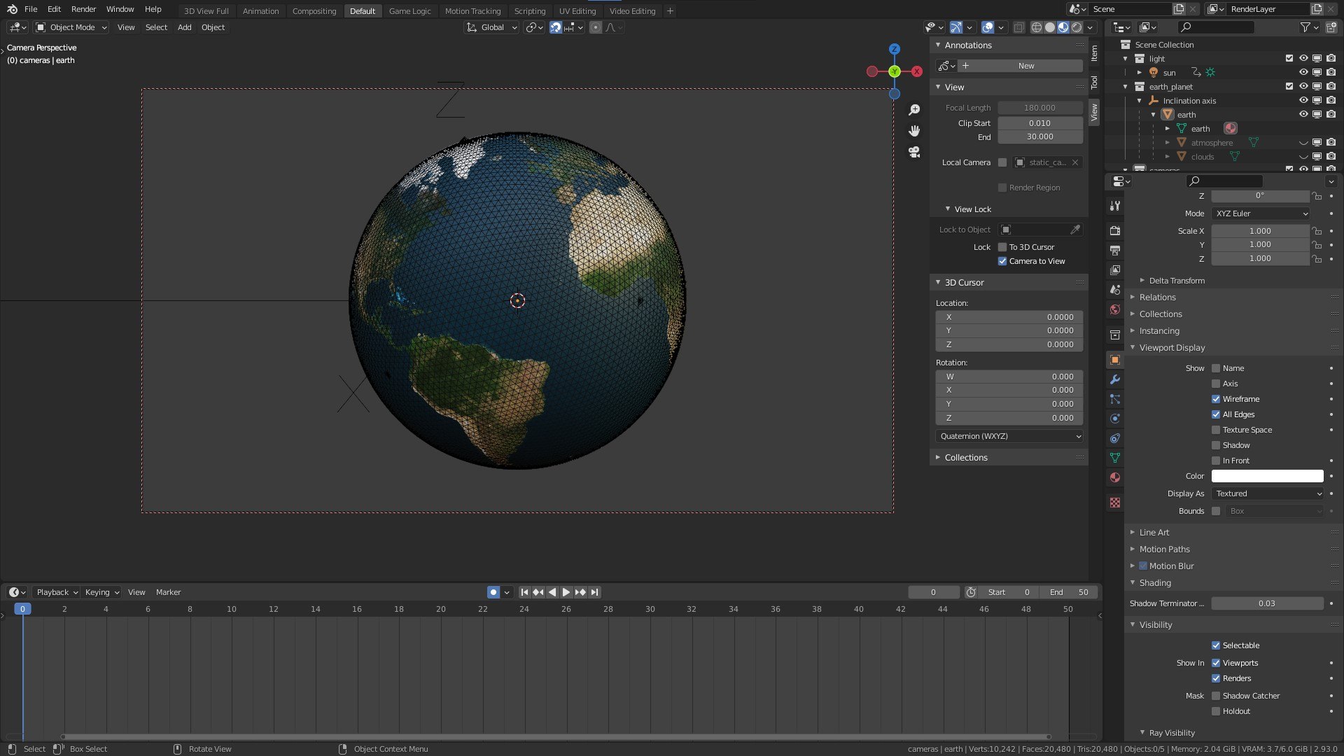 3D planet earth model - TurboSquid 1160795