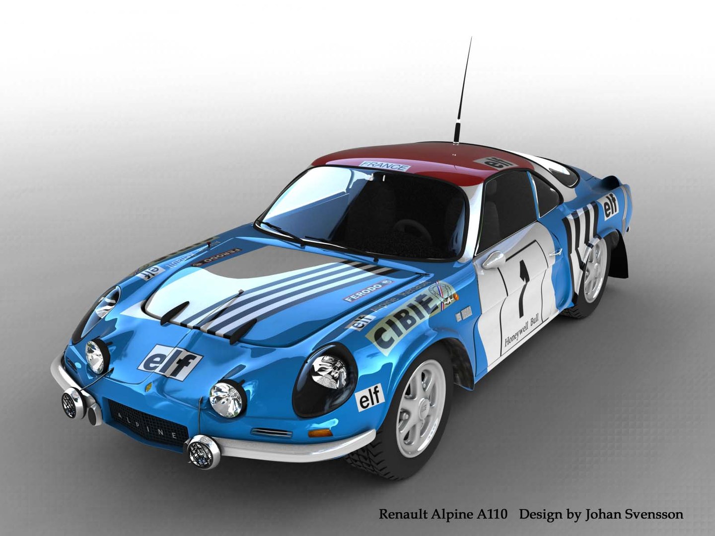 3d Renault Alphine Model