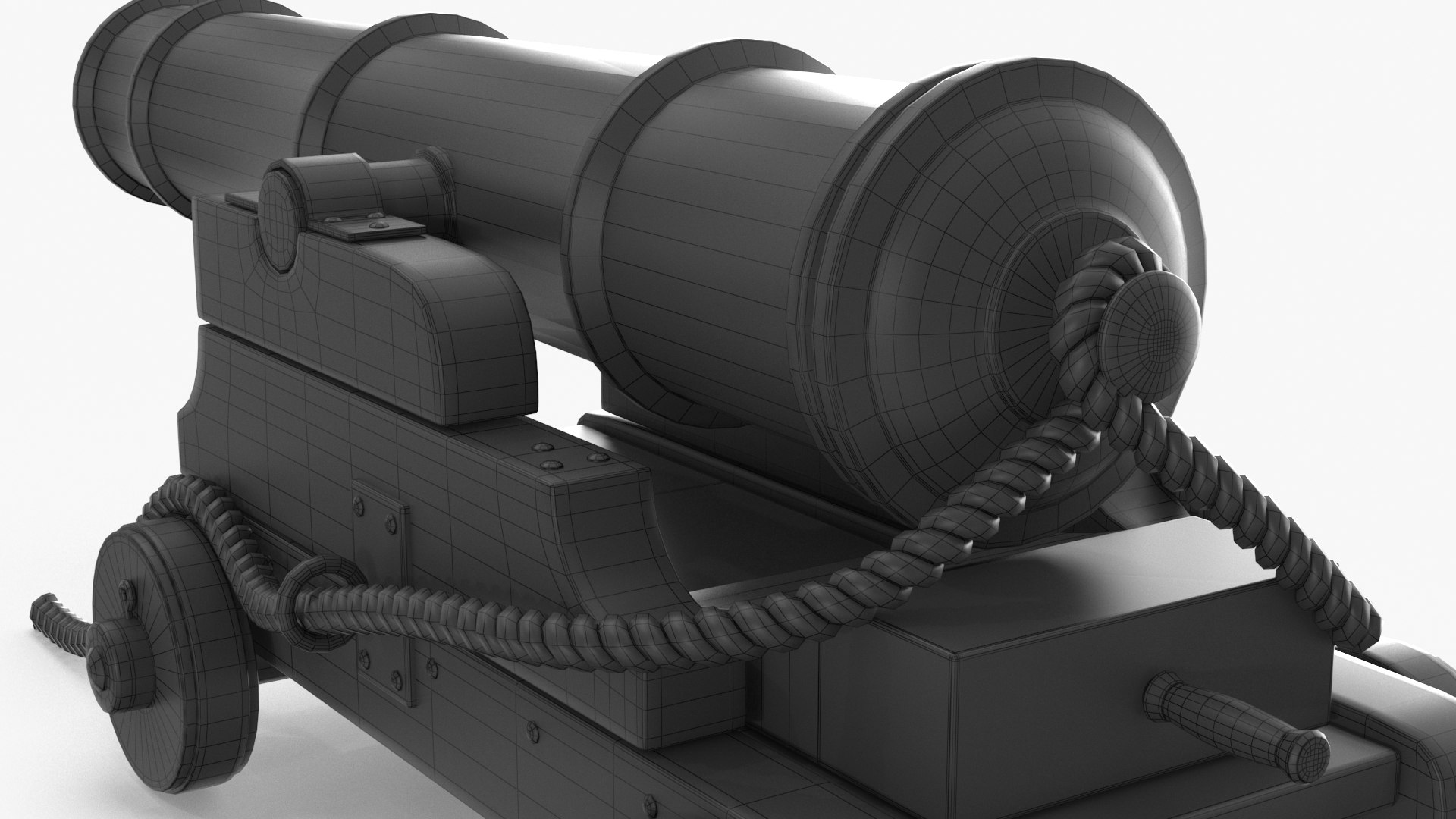 3D Vintage Cannon Mortar - TurboSquid 2054023