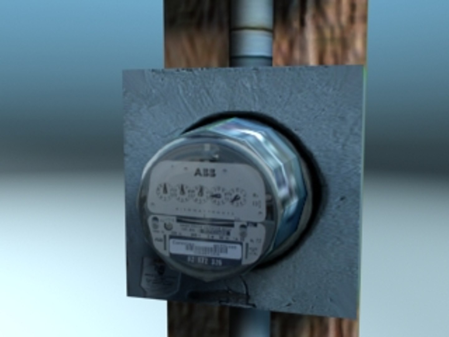 3d Electric Meter Model