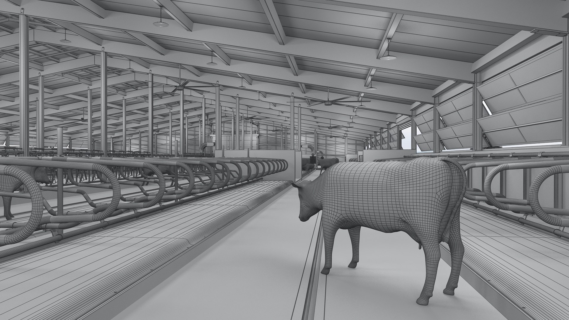 Cow Farm Barn 01 3D model - TurboSquid 2114014