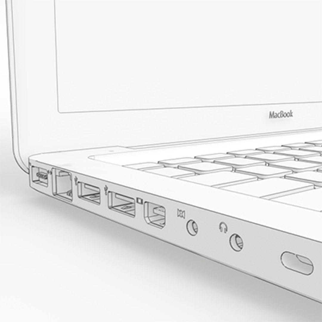 3d Apple Macbook Led Model