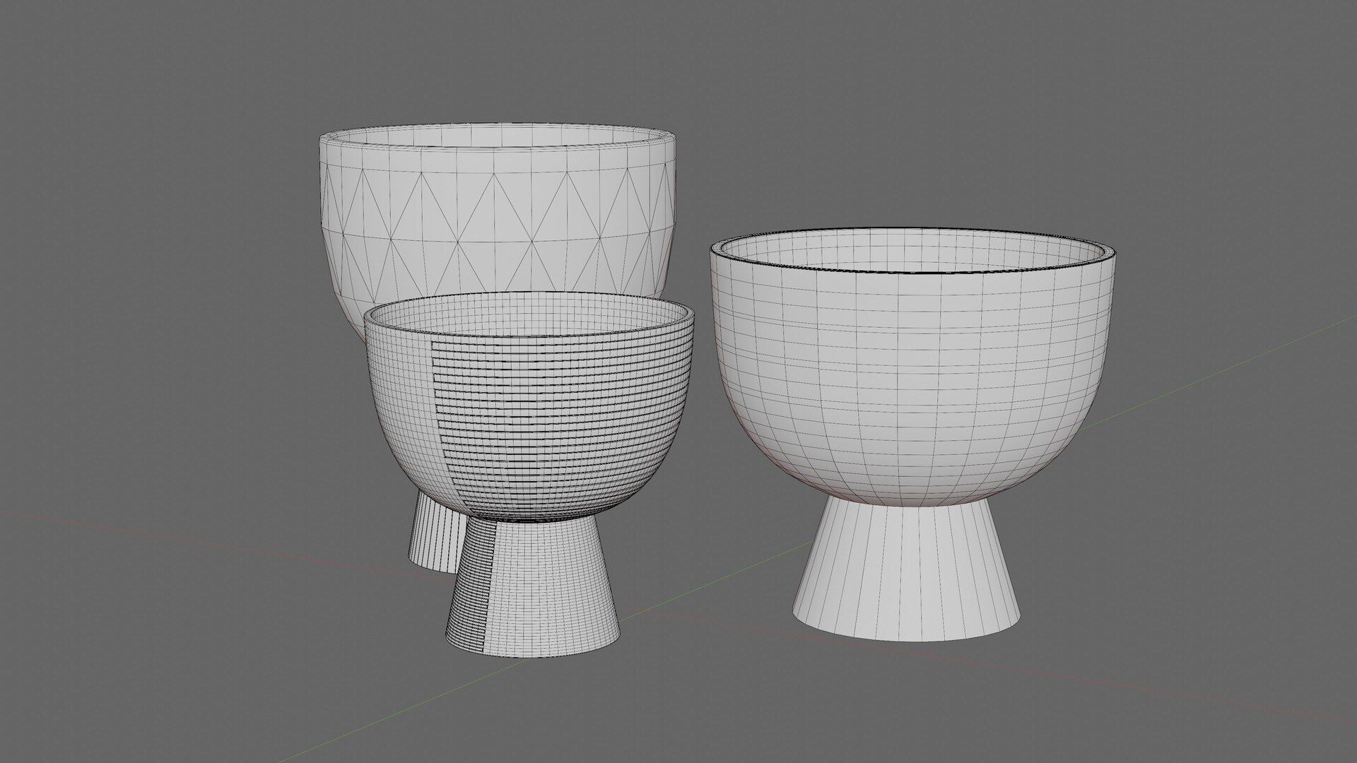 3D Pattern Bowl Trio Model - TurboSquid 2225298