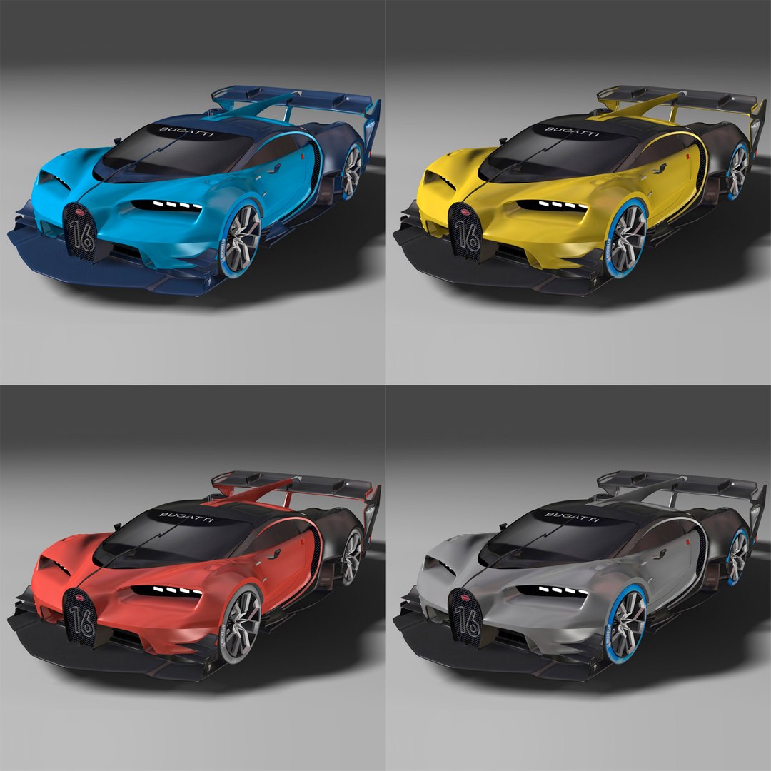 3D Bugatti Vision Gran Turismo Model - TurboSquid 2029200
