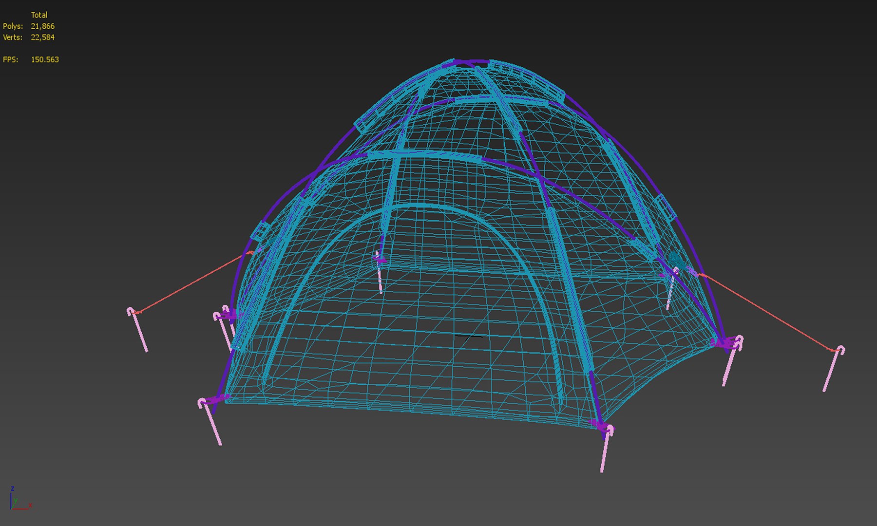 3D Tent Mountain - TurboSquid 1626471