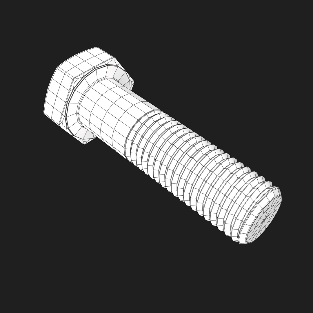 Hex Bolt 3d X