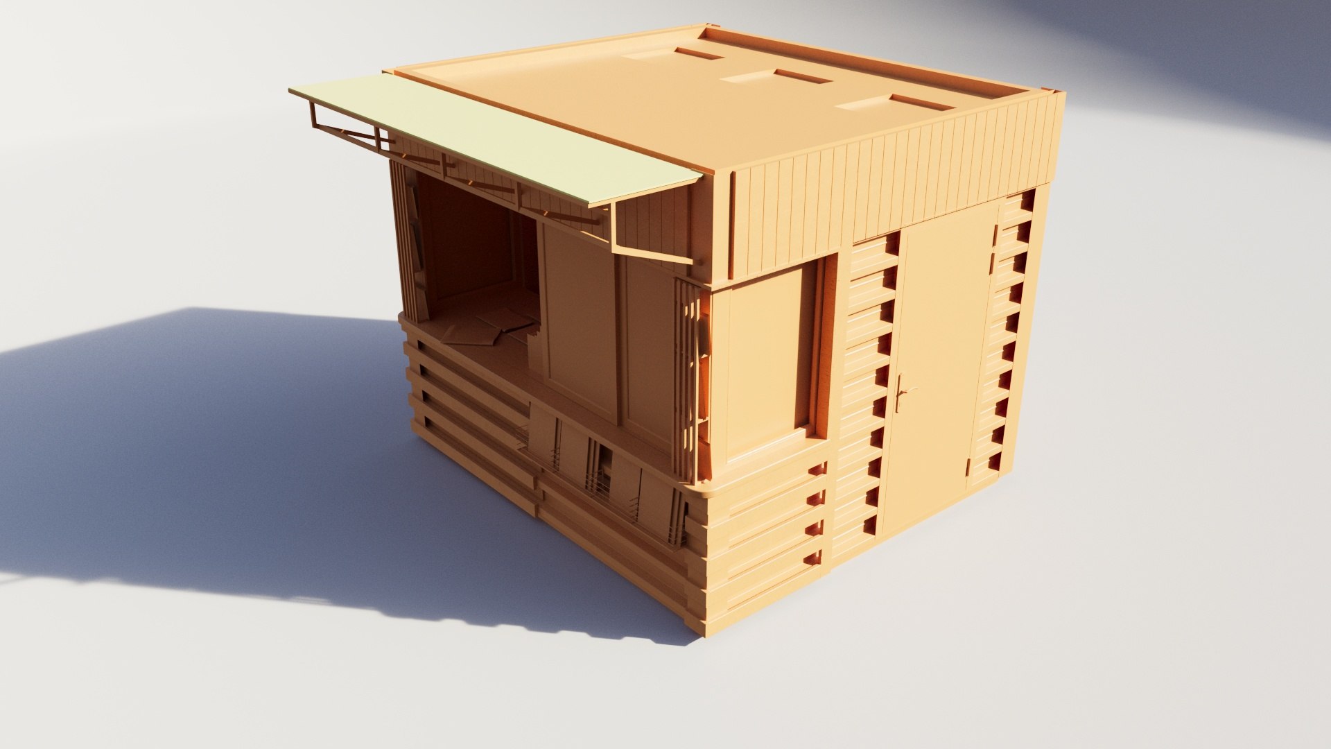 3D Kiosk_paper Model - TurboSquid 2313493