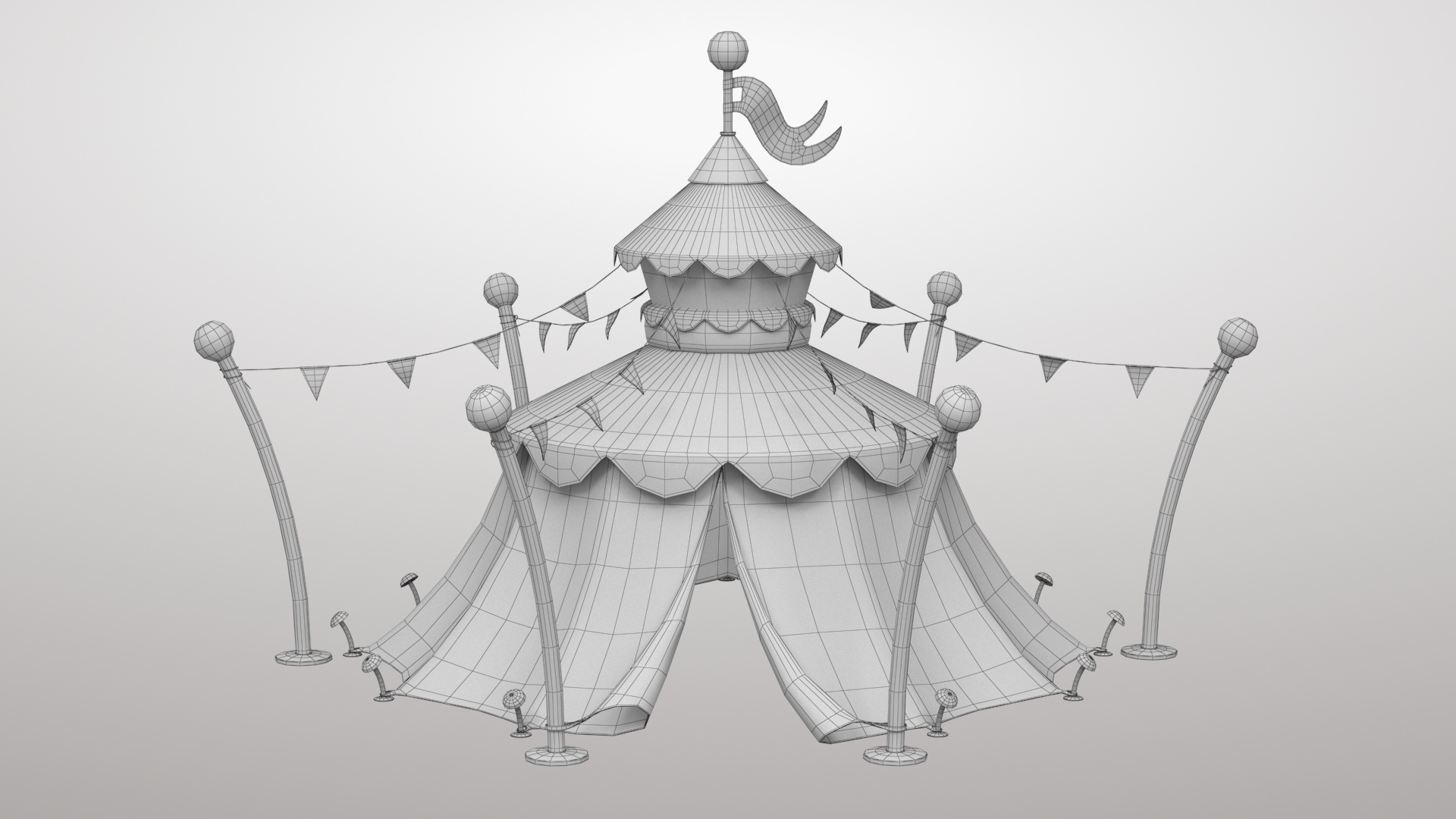 3D Circus PBR Model - TurboSquid 1807042