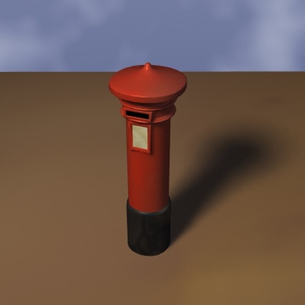 modelo 3d post-box.lwo - TurboSquid 197358