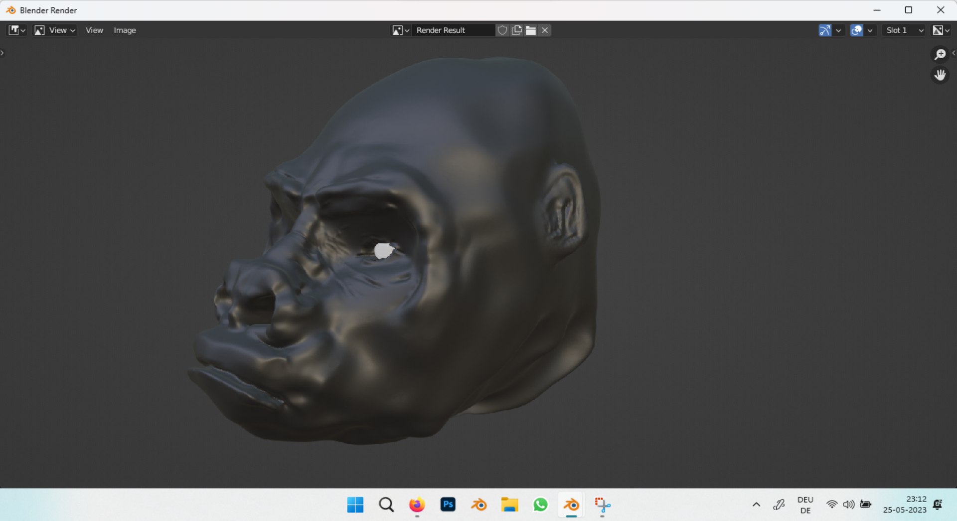 Silverback Gorilla Head Mesh 3D Model - TurboSquid 2074781