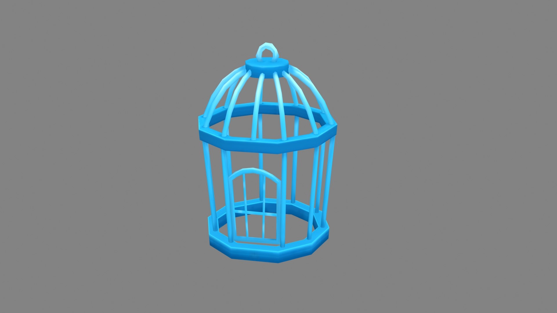 Cartoon Bird Cage Model - TurboSquid 2109483