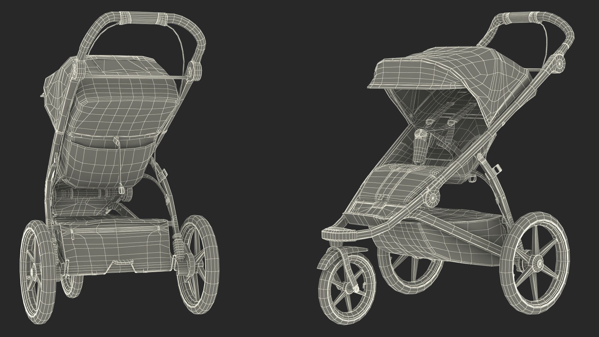 3D Thule Urban Glide 2 Stroller - TurboSquid 2160544