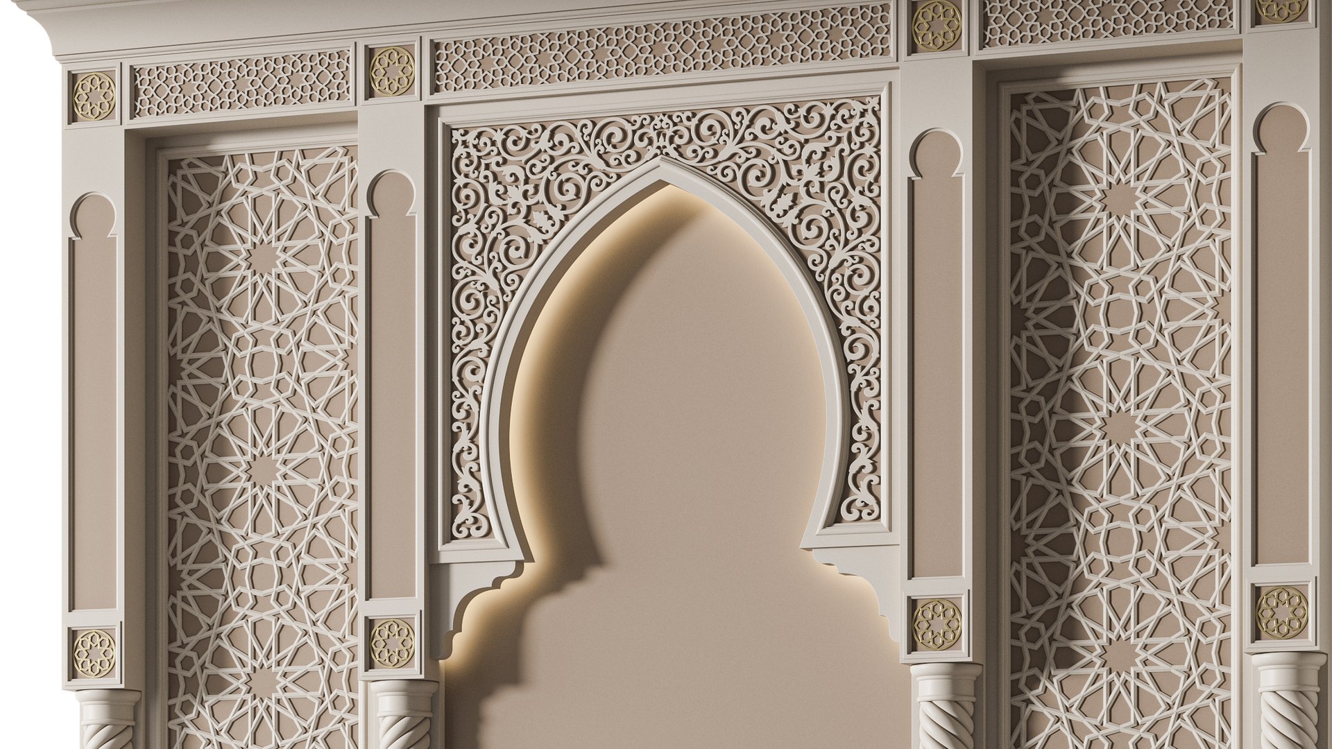 Arch 01 Arabic Wall Decor 3D Model - TurboSquid 2358522