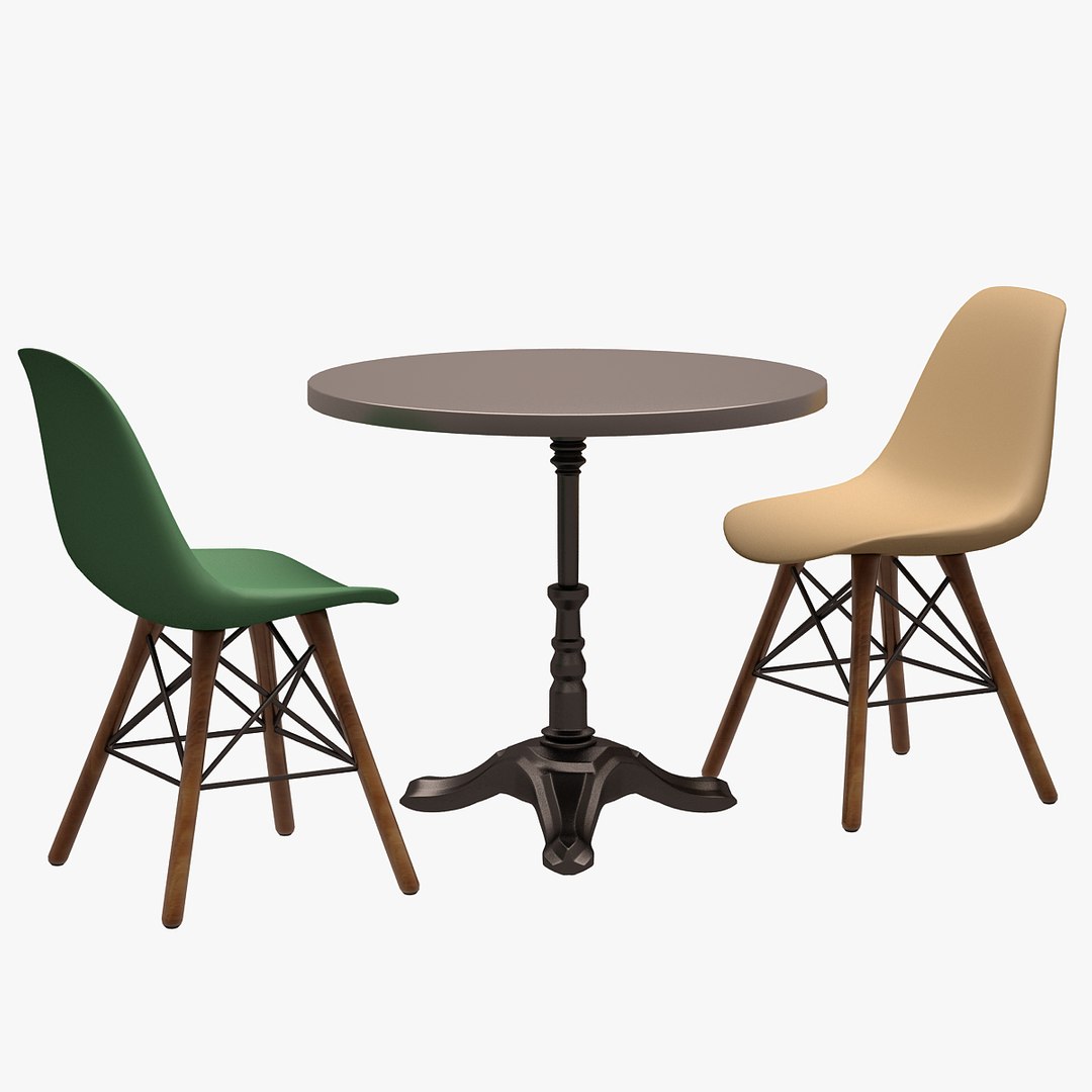 Dinner Set Cafe 3d Model