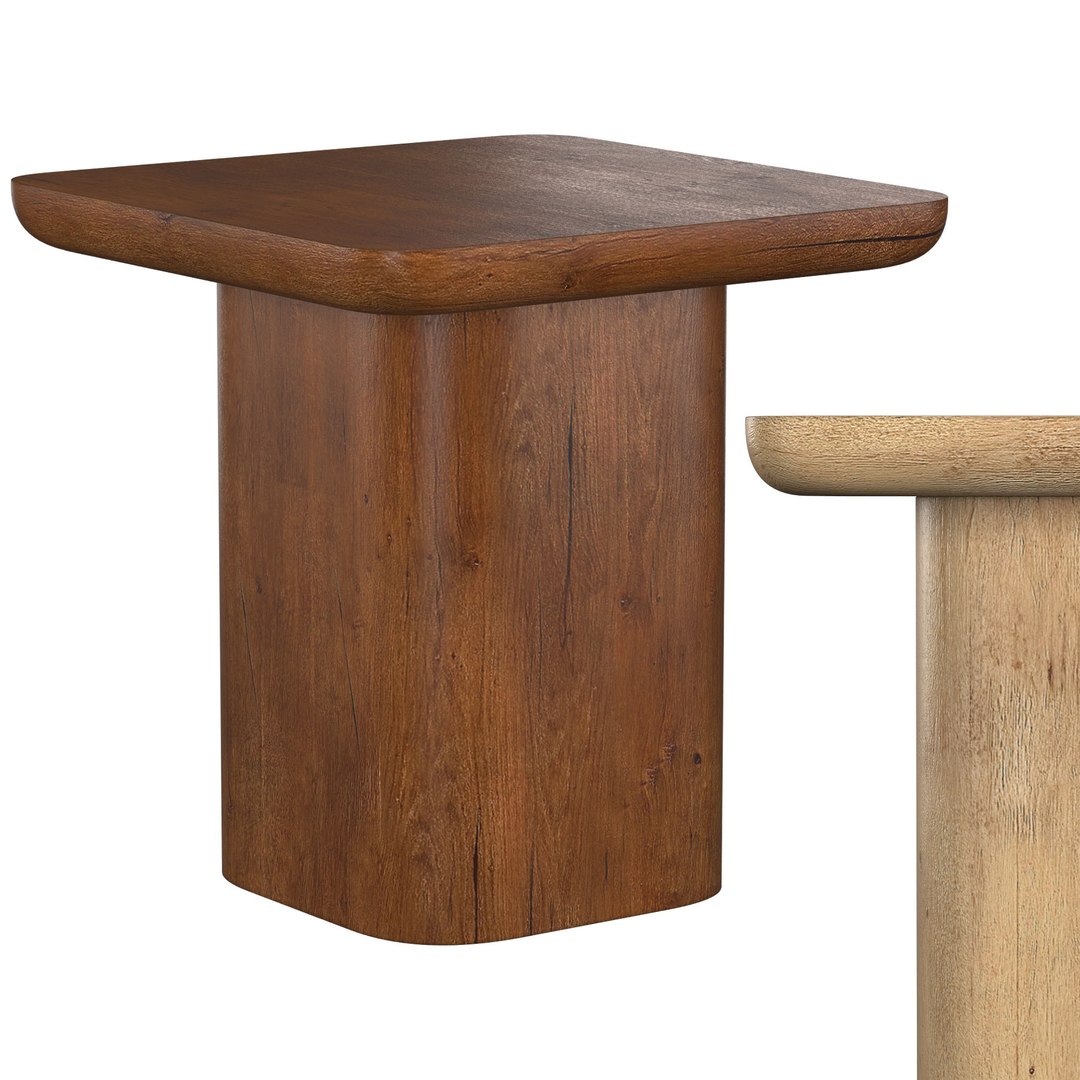 OSLO PEDESTAL SQUARE SIDE TABLE 3D Model - TurboSquid 1920013