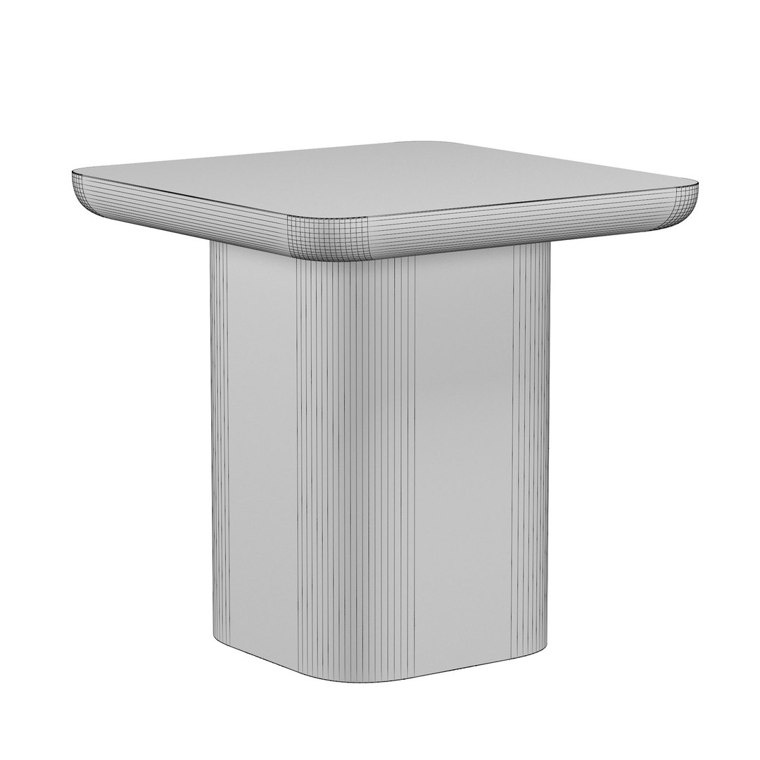 OSLO PEDESTAL SQUARE SIDE TABLE 3D Model - TurboSquid 1920013