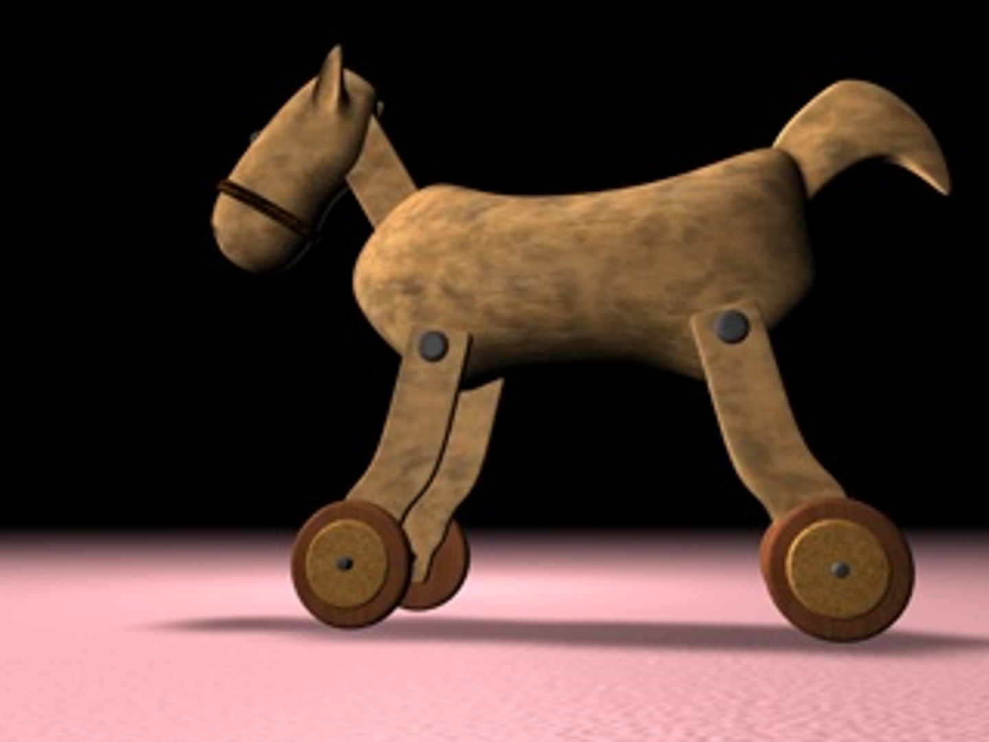 Free C4d Model Cartoon Hobble Horse
