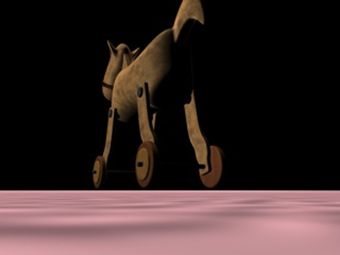 Free C4d Model Cartoon Hobble Horse