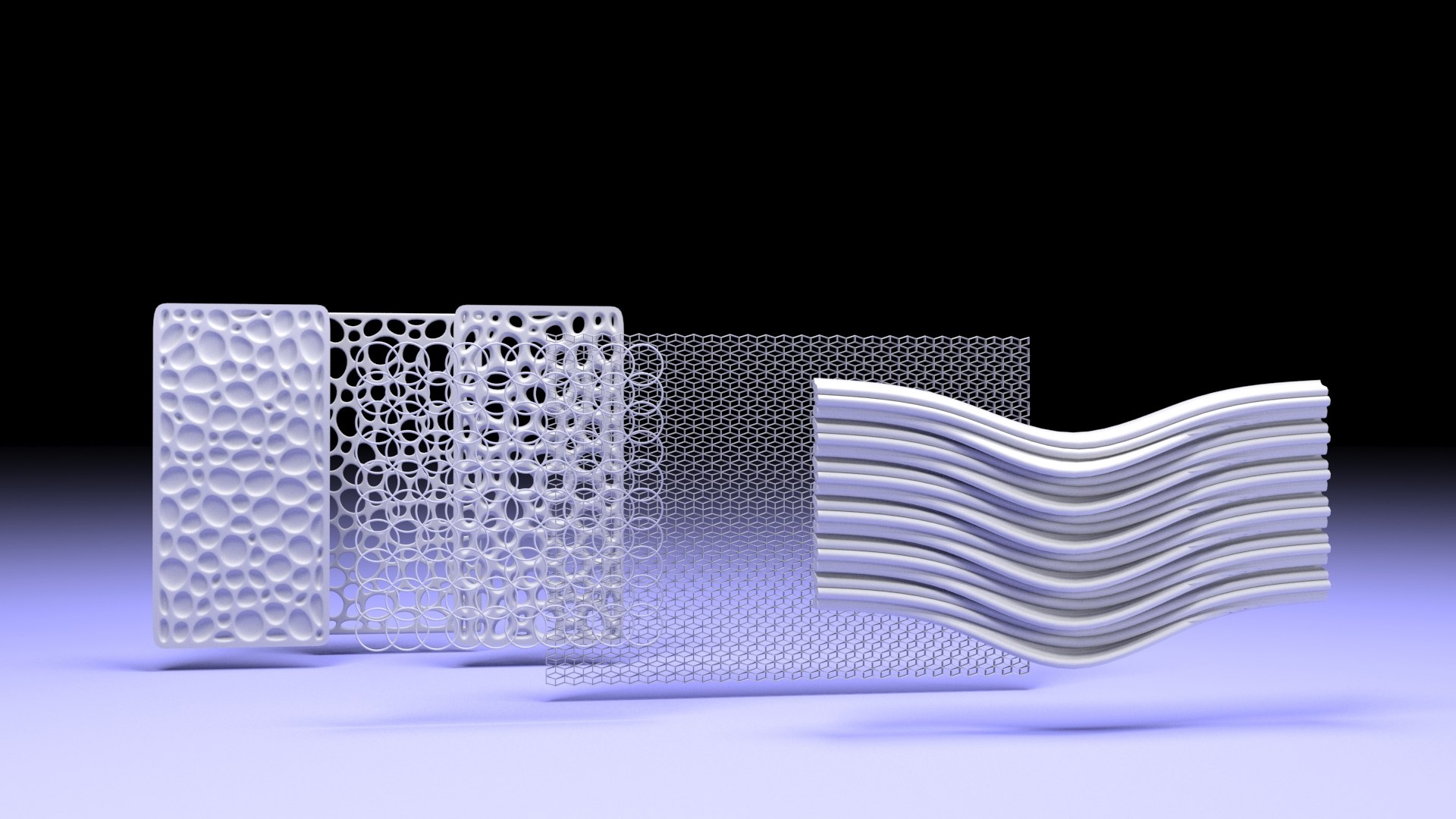 Architectural Panels Set Model - TurboSquid 1585618