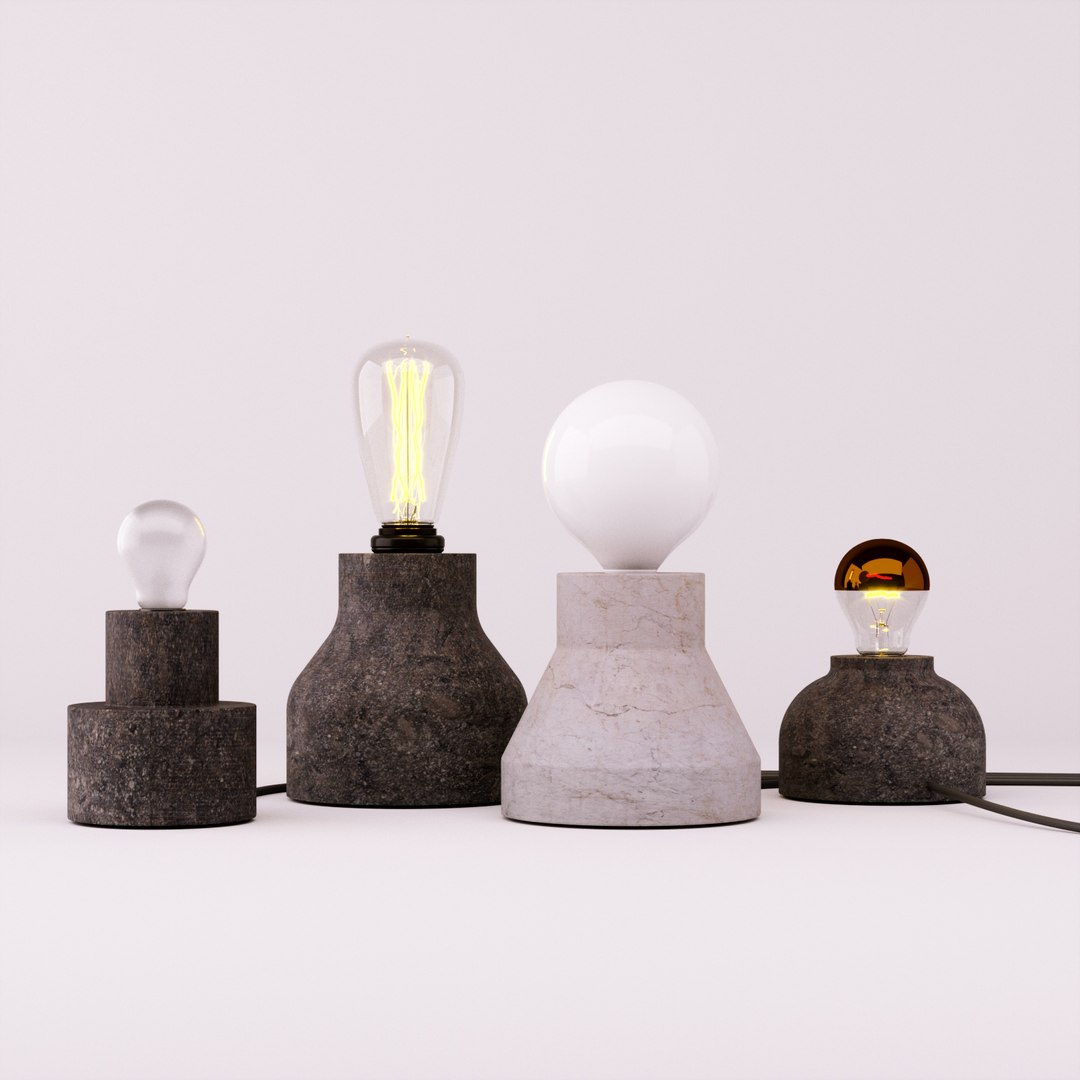 3D Lamp Table - TurboSquid 1408591