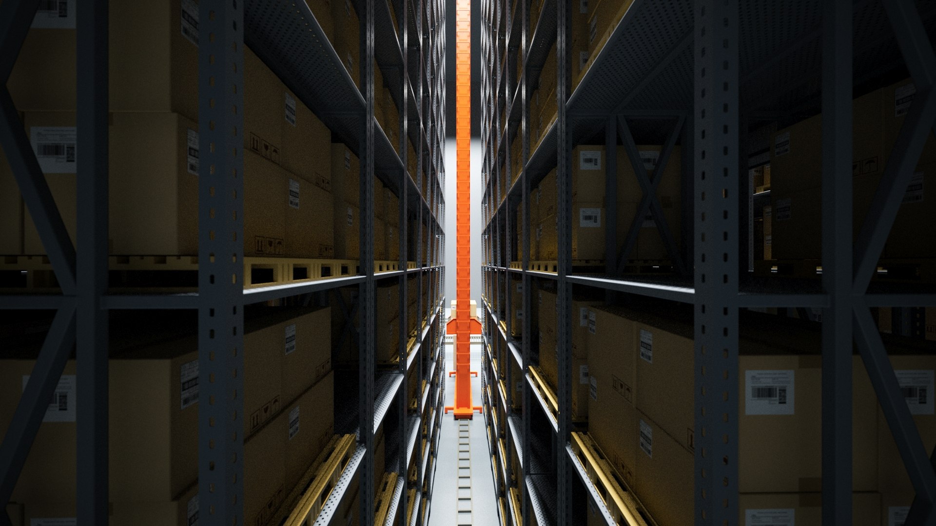 3D ASRS Warehouse - AGV - TurboSquid 2349146