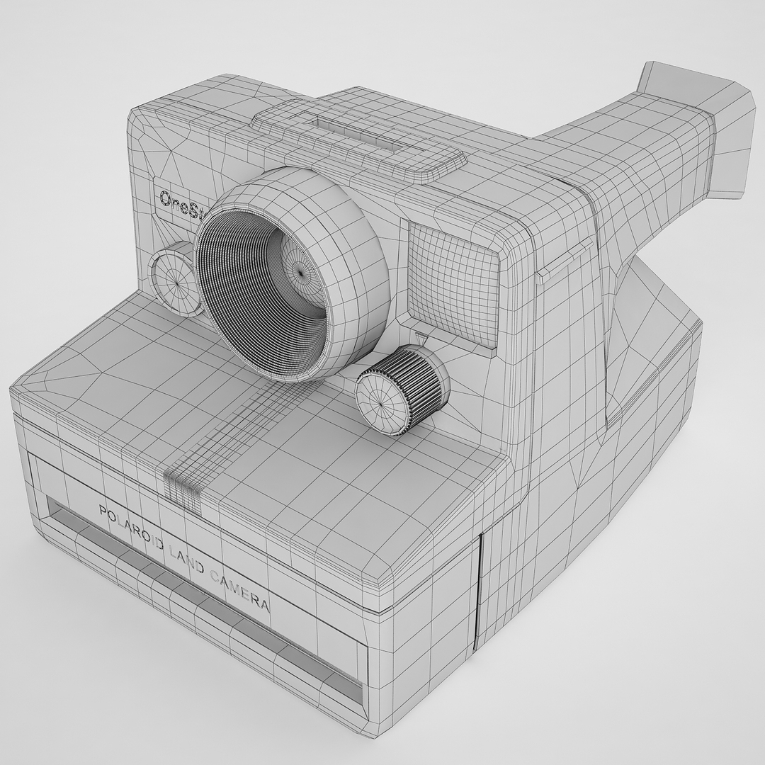 polaroid camera 3d model
