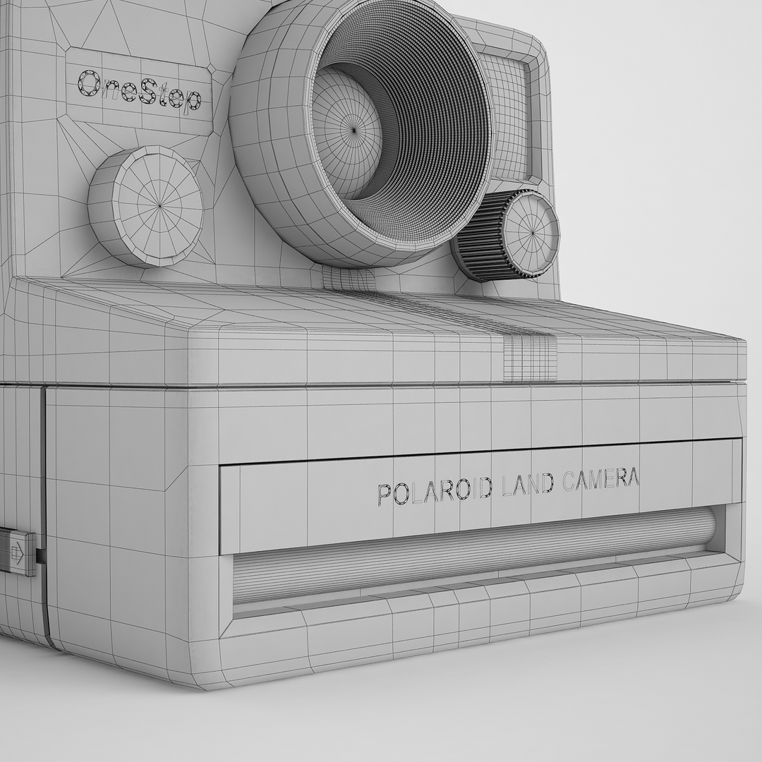 polaroid camera 3d model
