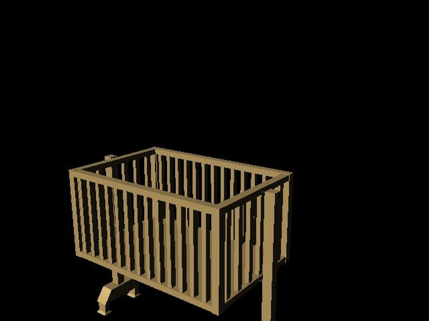3d Model Baby Cot