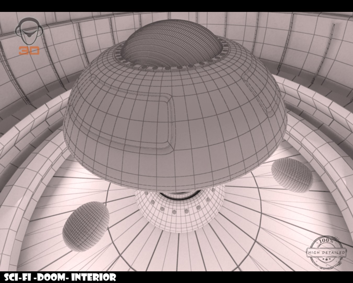 Doom Interior Sci 3d Model