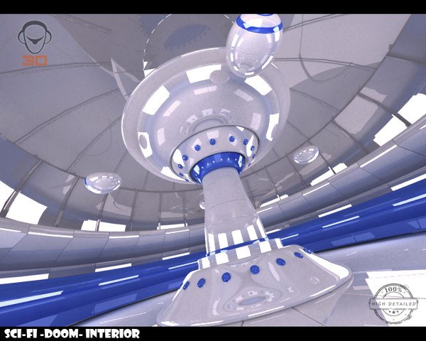 doom interior sci 3d model