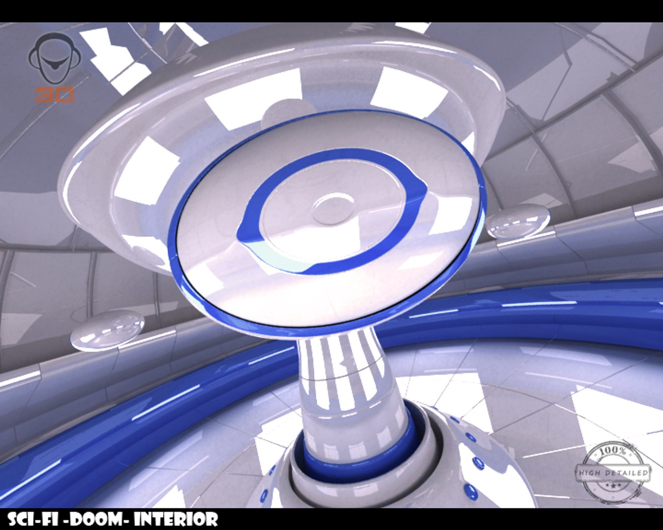 Doom Interior Sci 3d Model