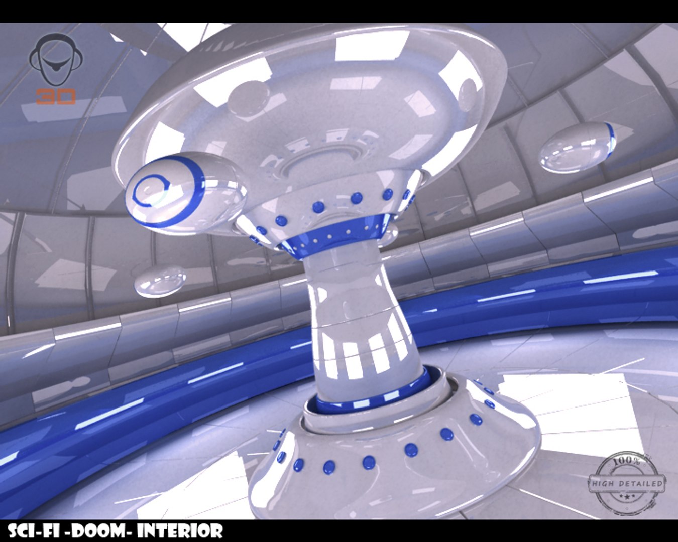 Doom Interior Sci 3d Model