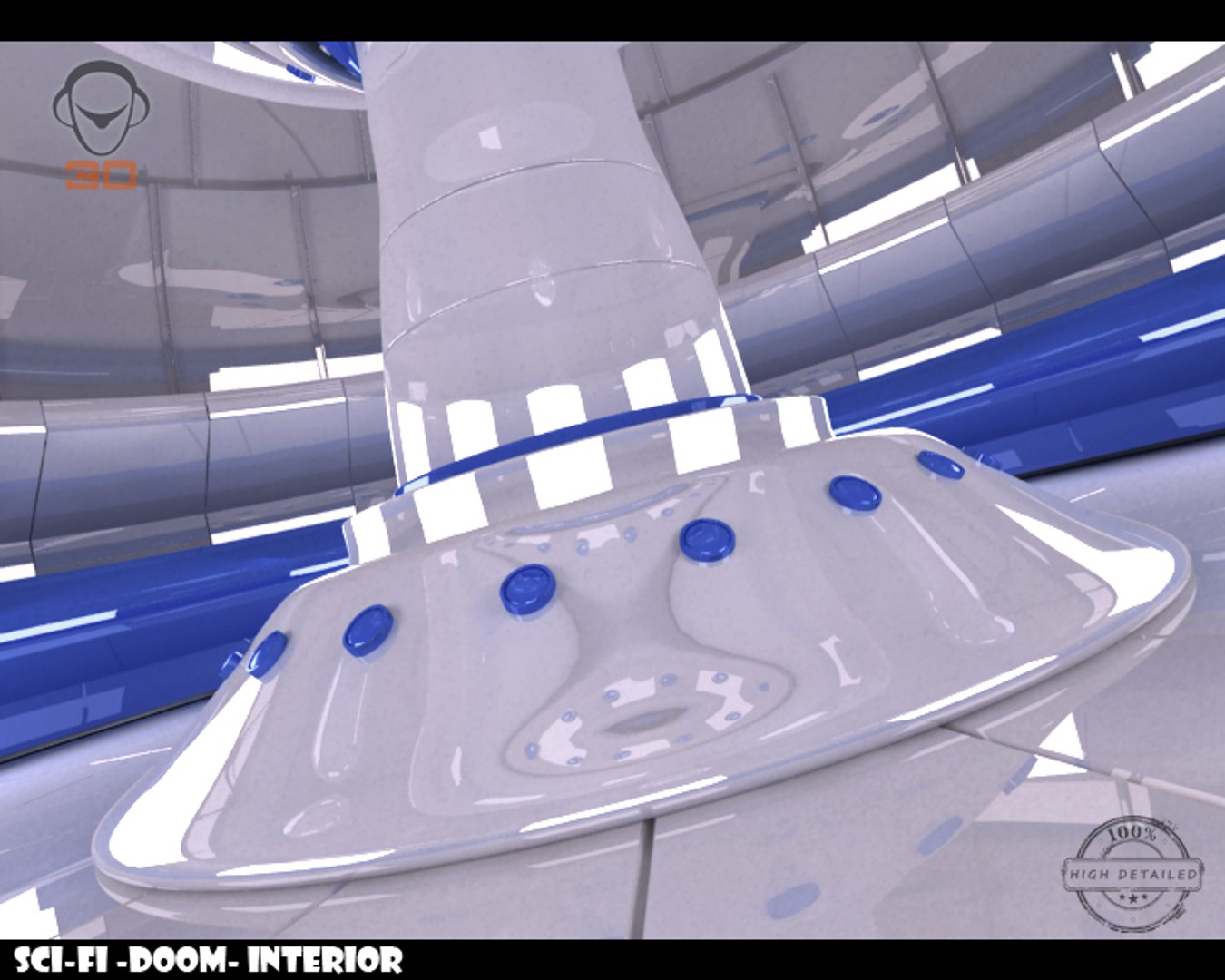 Doom Interior Sci 3d Model