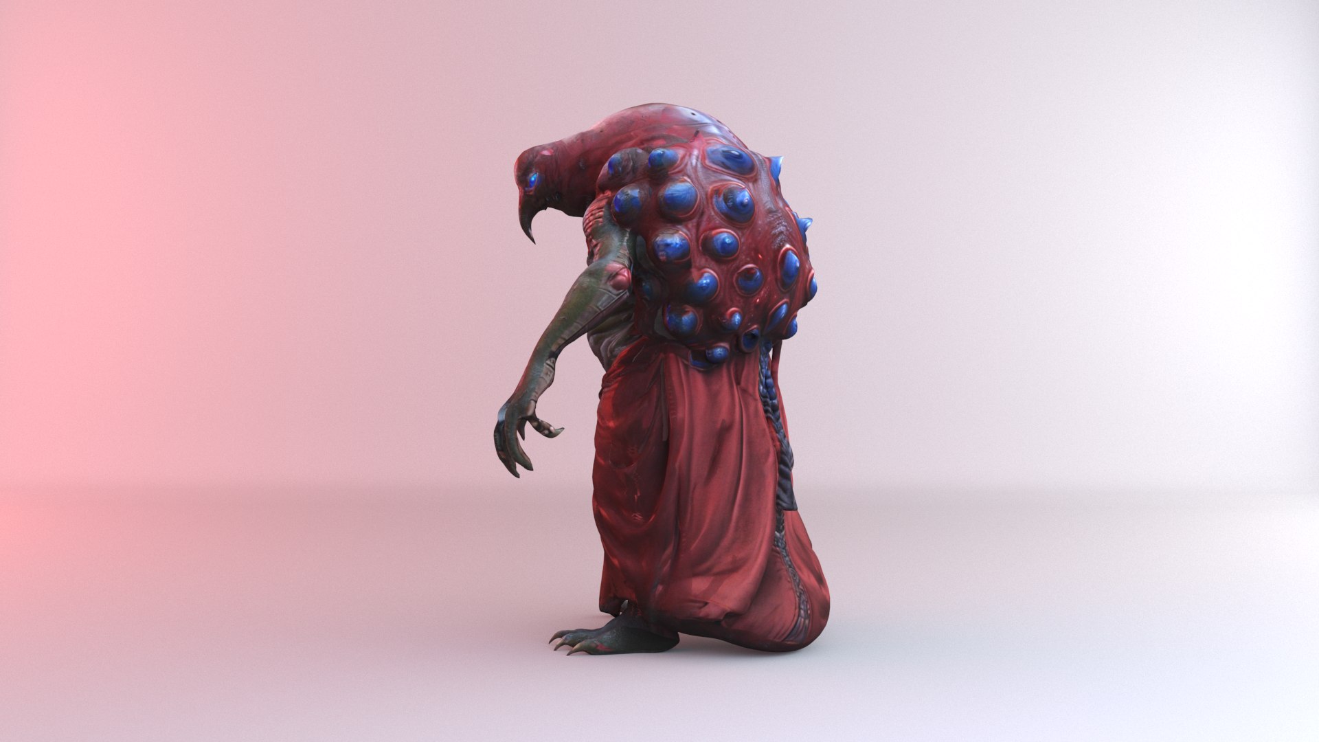 Fantasy Slug Humanoid Creature 3D Model - TurboSquid 2404645