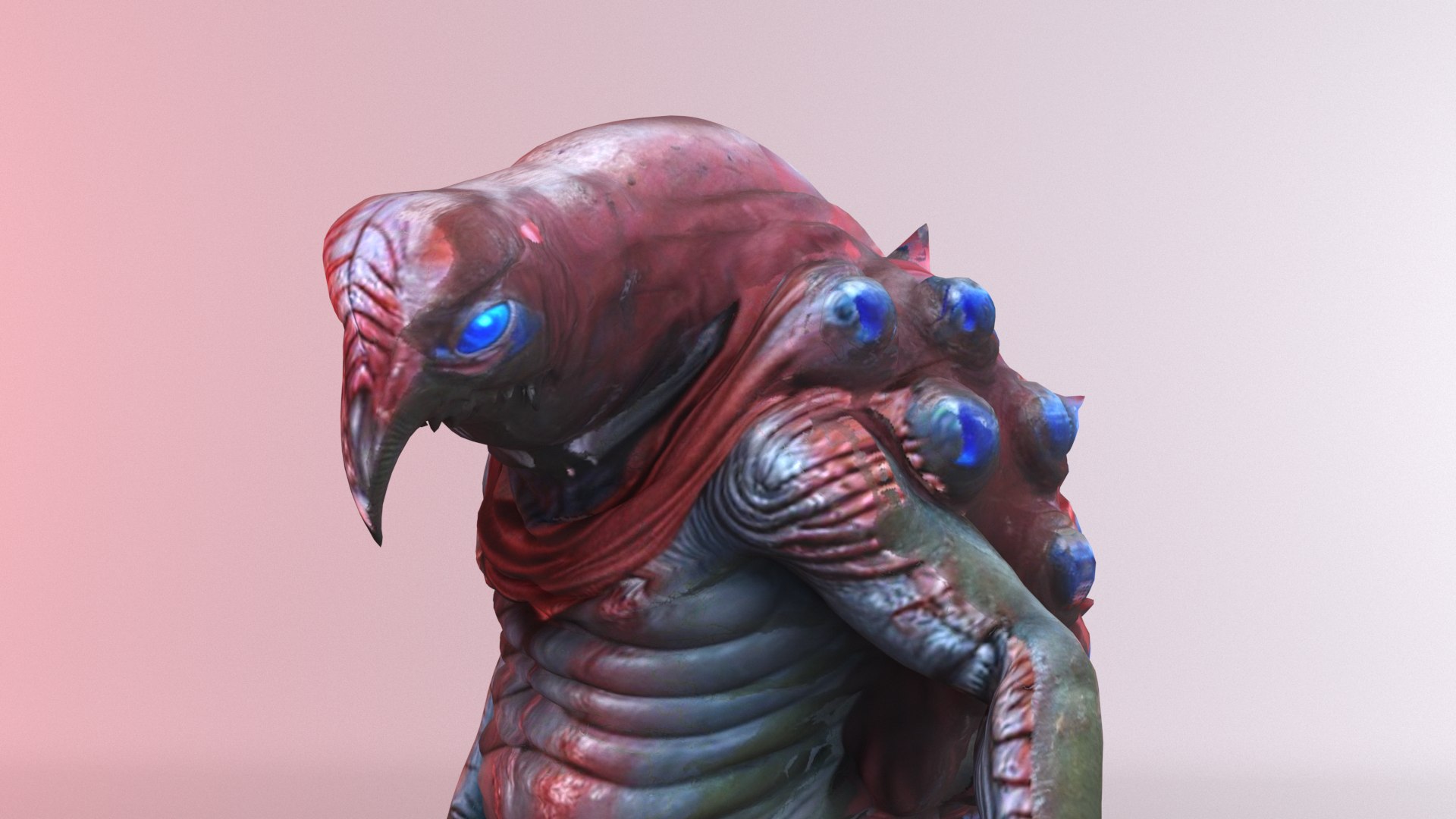 Fantasy Slug Humanoid Creature 3D Model - TurboSquid 2404645