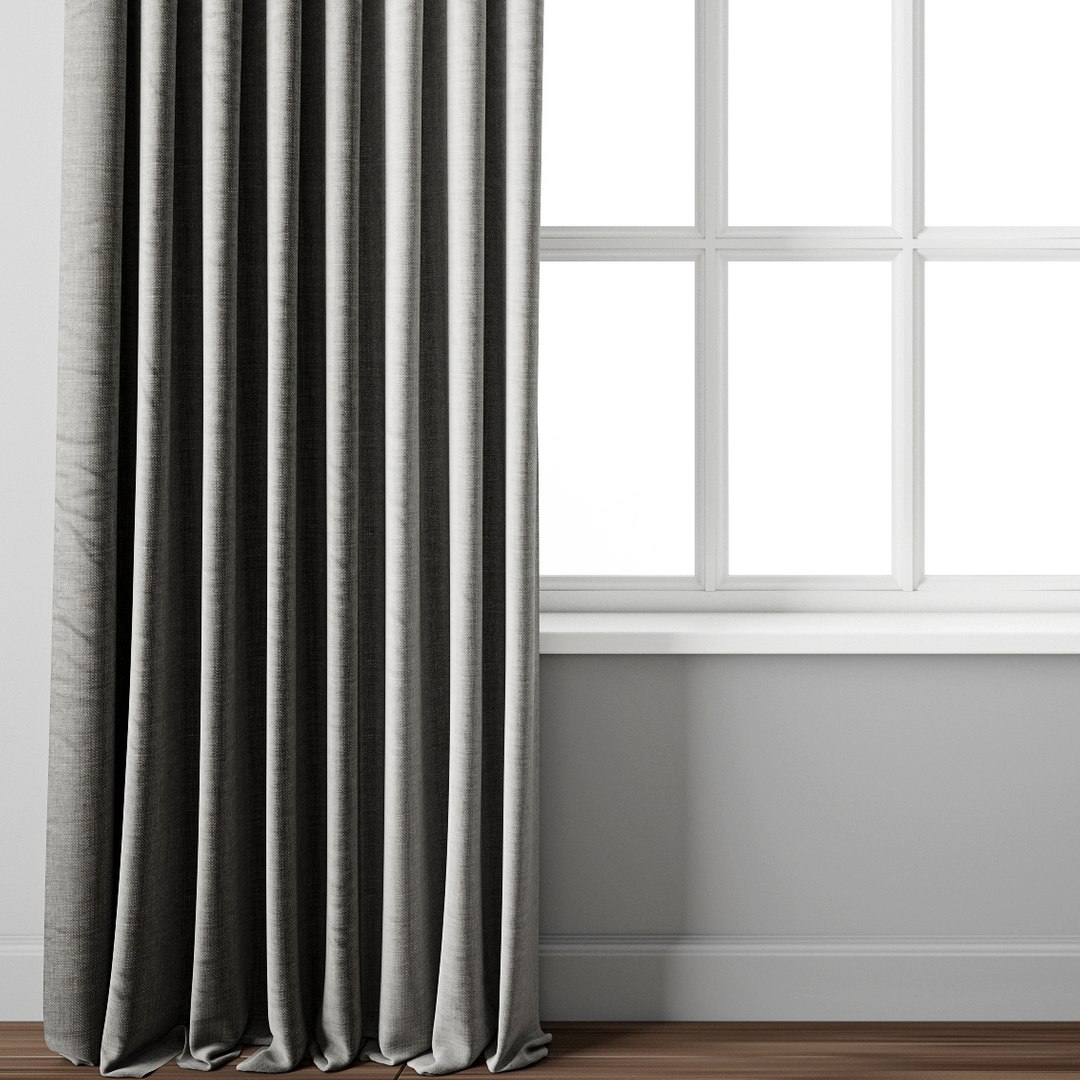Window Curtain 3D Model - TurboSquid 1256341