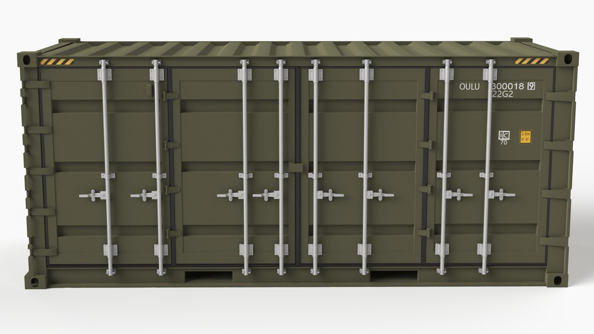 20 Ft Military Containers 3D - TurboSquid 1709205