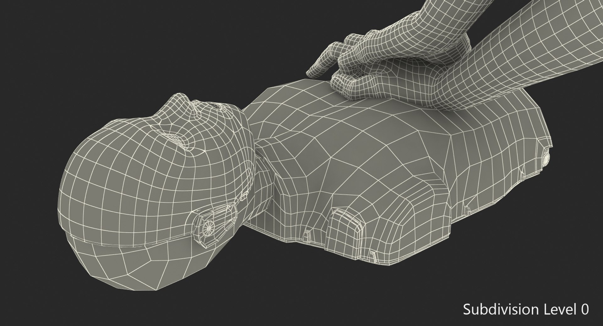 3D aid training cpr dummy - TurboSquid 1541083