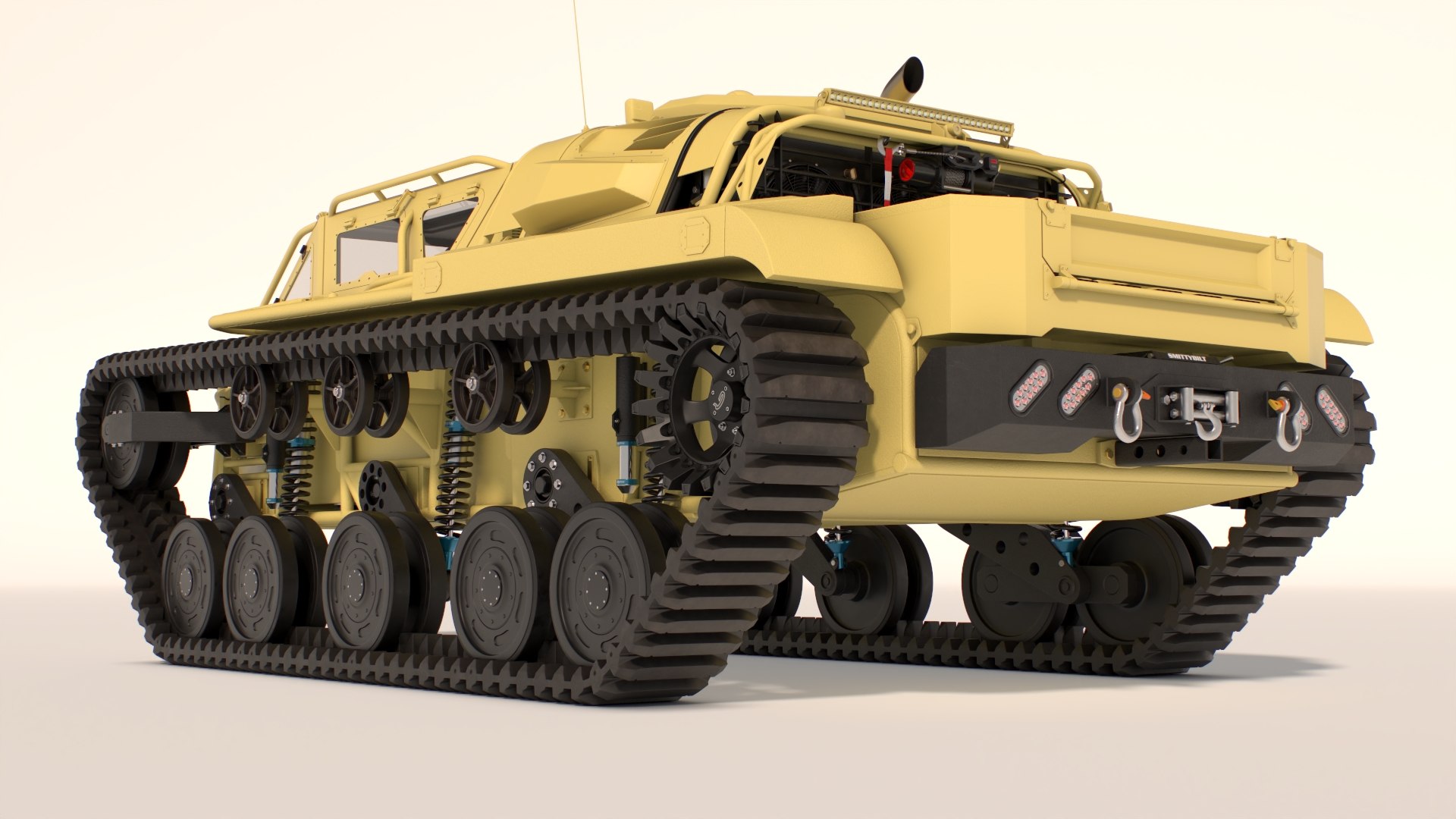 Luxury Tactical Tank Sand Colored 3D Model - TurboSquid 2381195