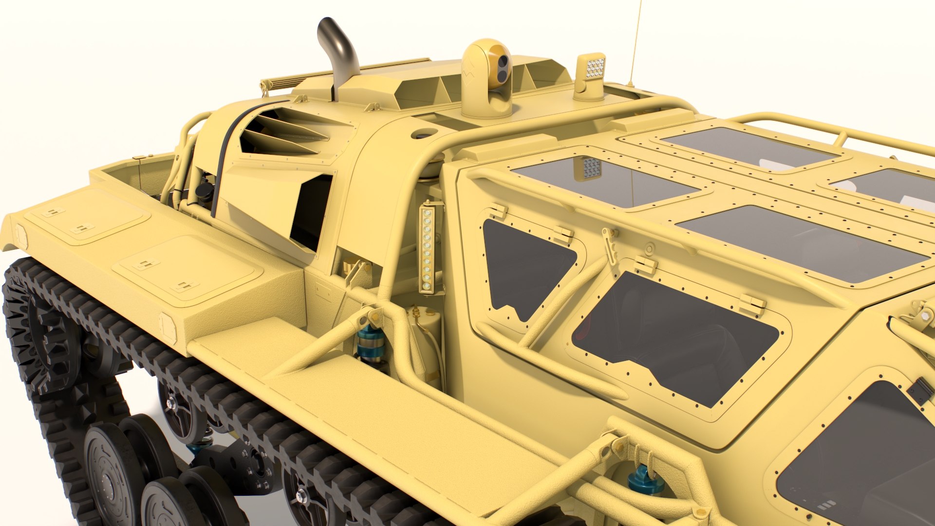 Luxury Tactical Tank Sand Colored 3D Model - TurboSquid 2381195