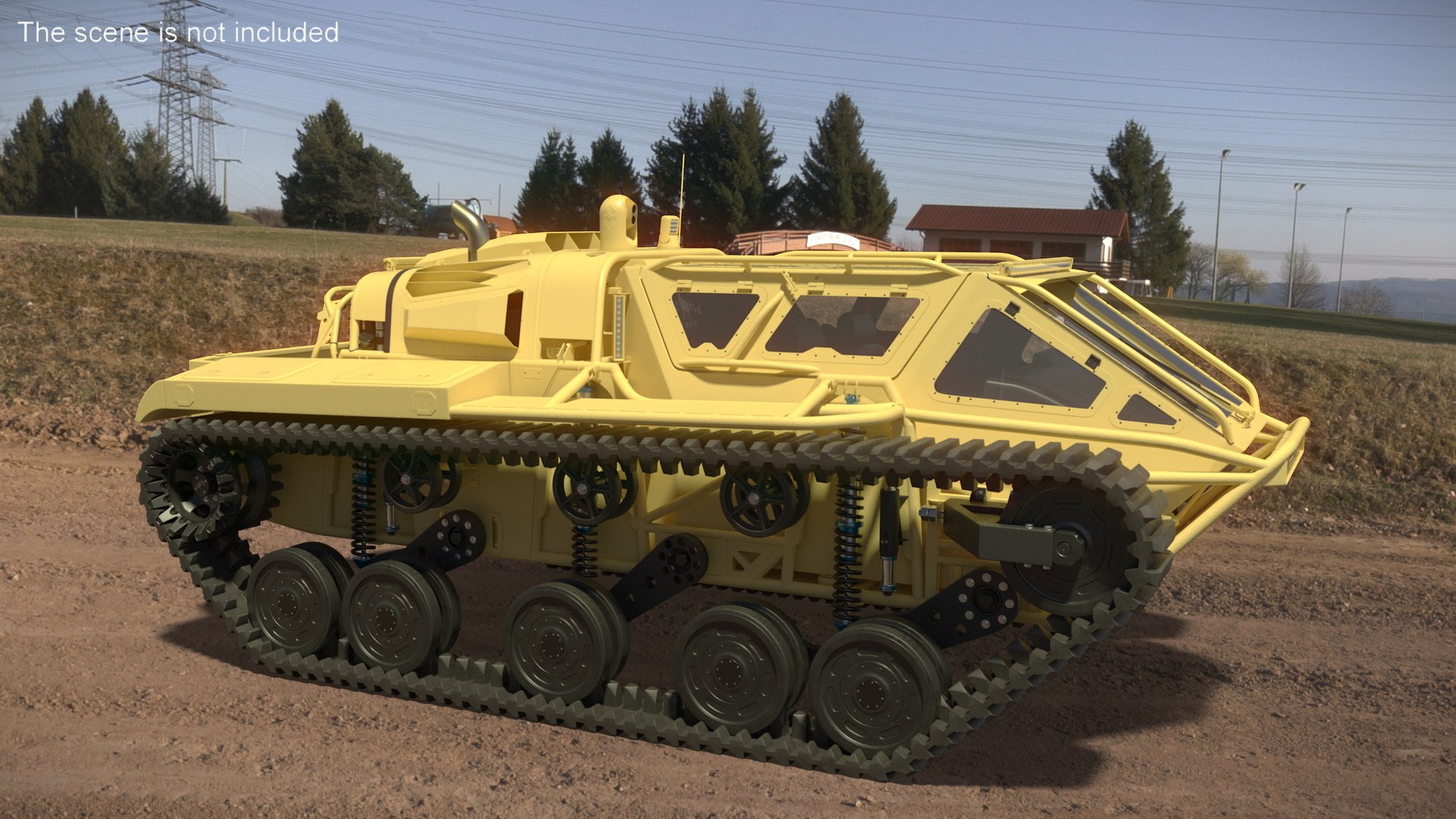 Luxury Tactical Tank Sand Colored 3D Model - TurboSquid 2381195